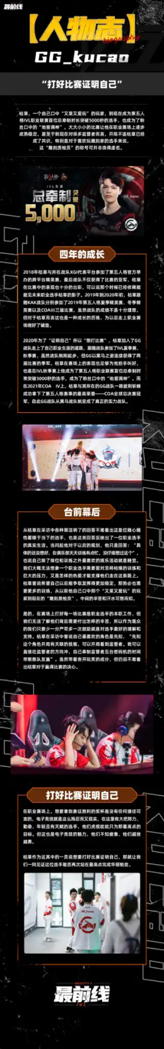 IVL 人物志 第8号 GG_枯草(kucao) - Identity V 第五人格 e-Sports Wiki*